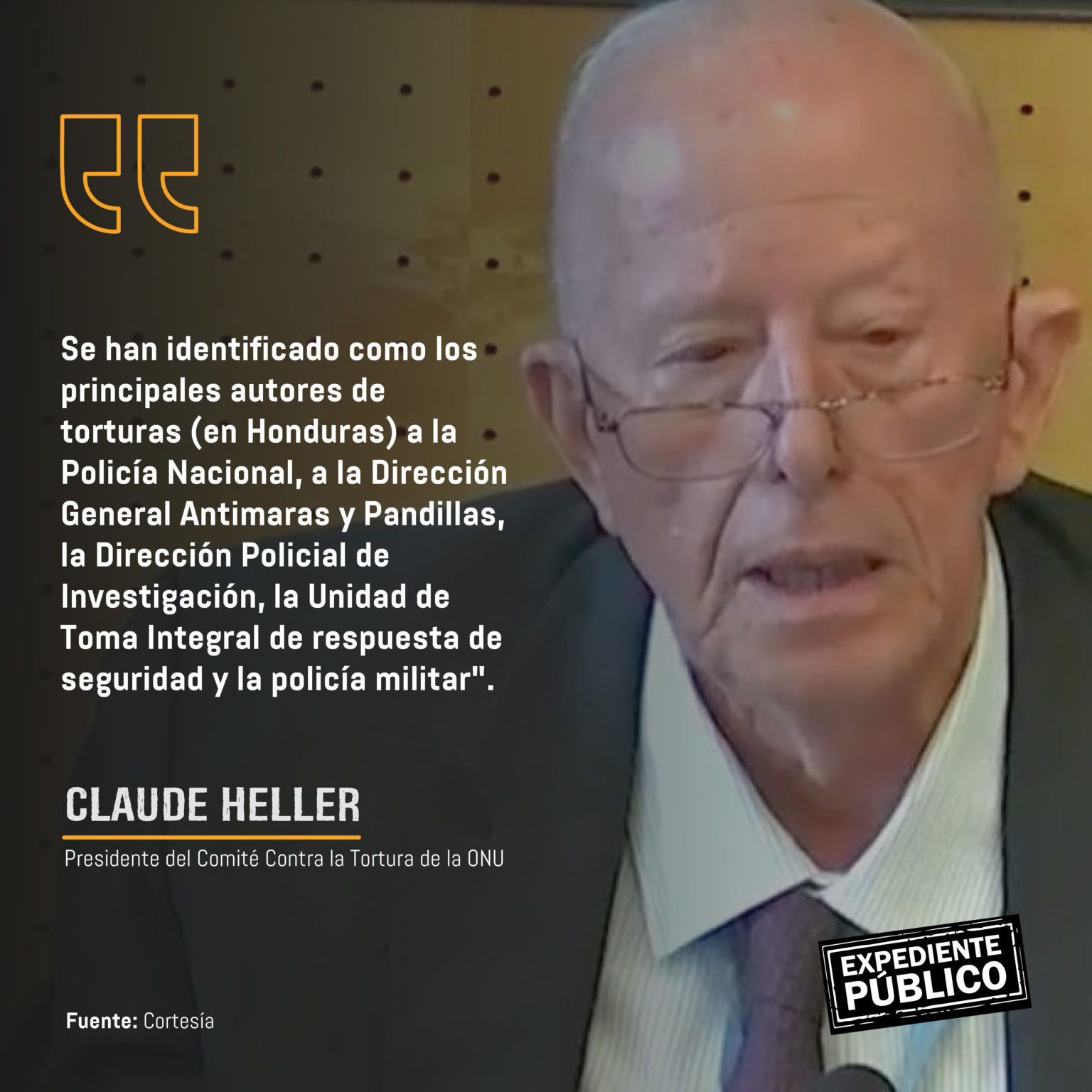 Naciones Unidas señala al aparato de seguridad de Honduras