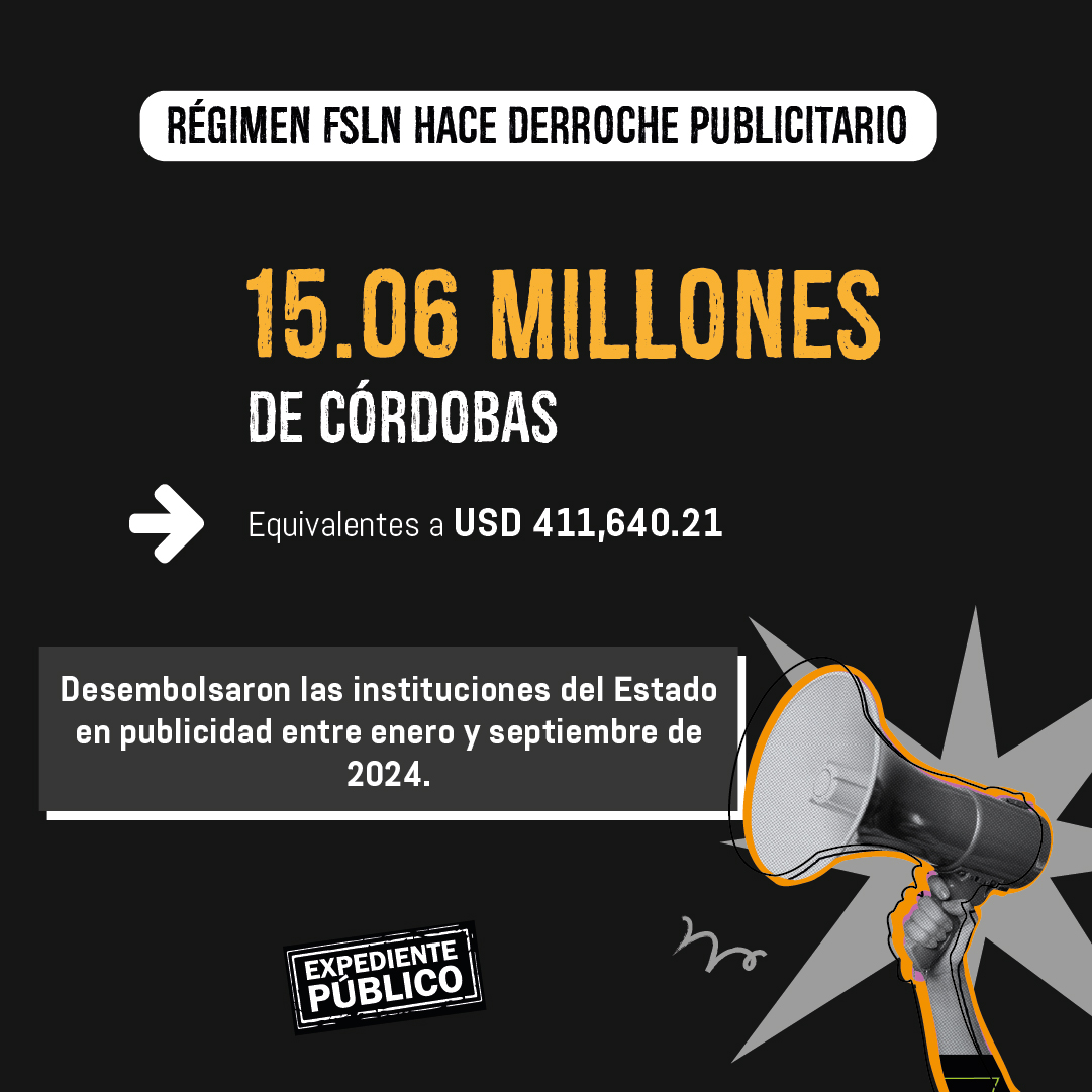 Régimen de Nicaragua sigue premiando con publicidad