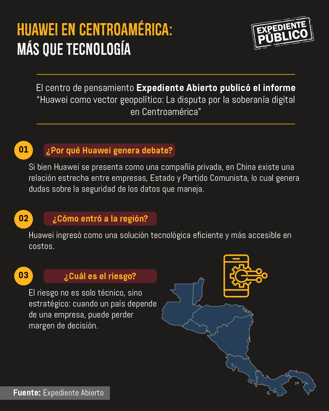 Huawei: el operador silencioso de China en Centroamérica